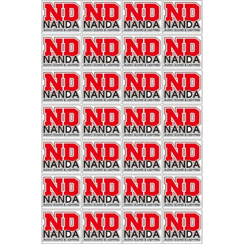 Jual 28 PCS STIKER NANDA AUDIO | STIKER SOUND MINIATUR BAHAN ANTI AIR 1 ...