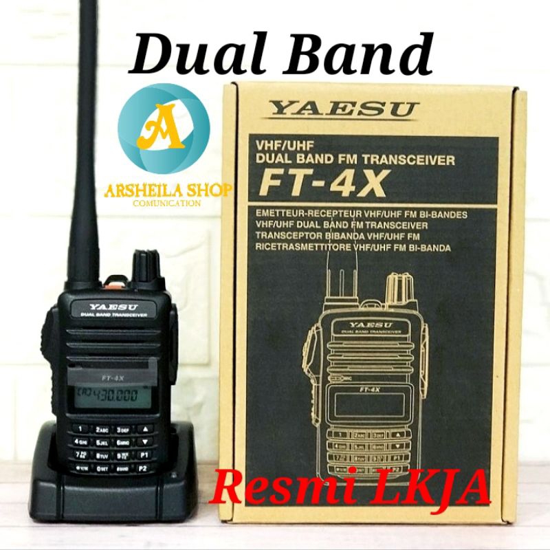 Jual HT yaesu Ft 4X dual band original Garansi 1 tahun | Shopee Indonesia