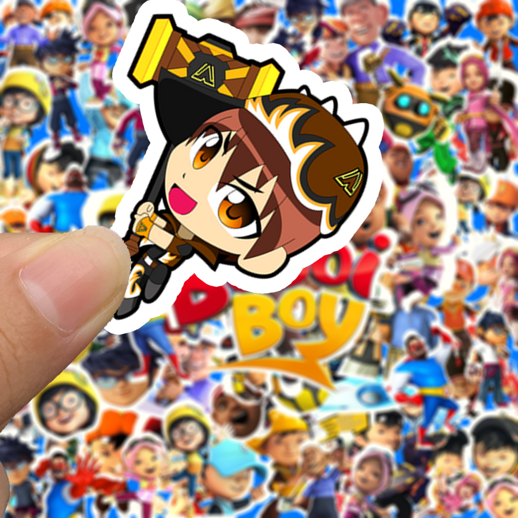 Jual Stiker Kartun boboiboy Sticker WaterProof Premium isi 12 pcs ...