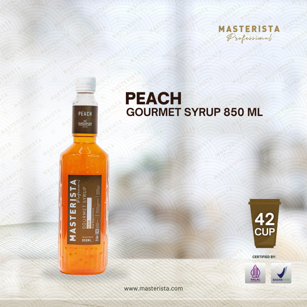 Jual Masterista Sirup Peach 850 ml | Shopee Indonesia