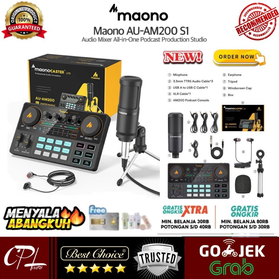 Jual Maono AU AM200 S1 Maonocaster paket Podcast | Shopee Indonesia