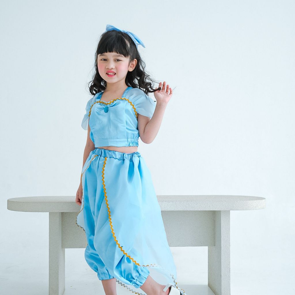 Jual Baju Princess Gemas Yasmin Aladdin Gaun Princess Jasmine/Anak ...