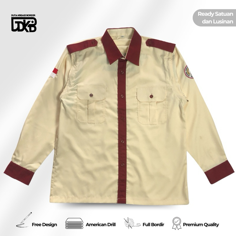 Jual PDH 2 in 1 PDH ROMPI bisa custom bordir dan warna | Shopee Indonesia