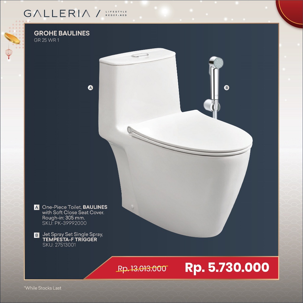 Jual Grohe Baulines Toilet Package / Grohe Paket Toilet | Shopee Indonesia