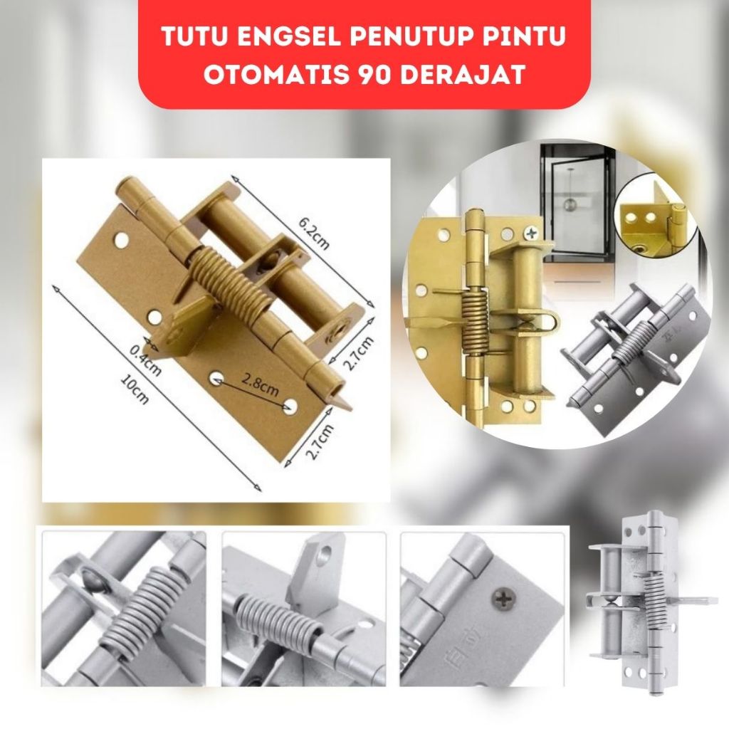 Jual TUTU Engsel Penutup Pintu Otomatis Metal Engsel Penahan Pintu ...