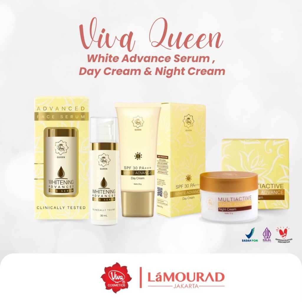 Jual Viva Queen White Advance - Day SUNSCREEN Cream SPF 30 PA+++ 30gr ...