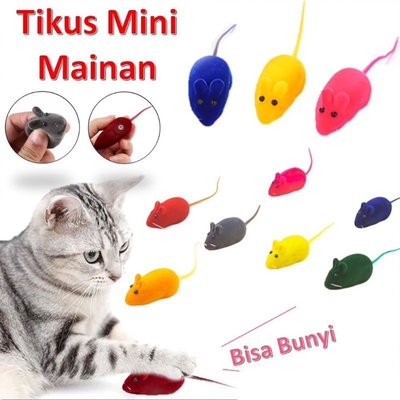 Jual mainan bentuk tikus / mainan kucing / mainan bentuk tikus yg bisa ...