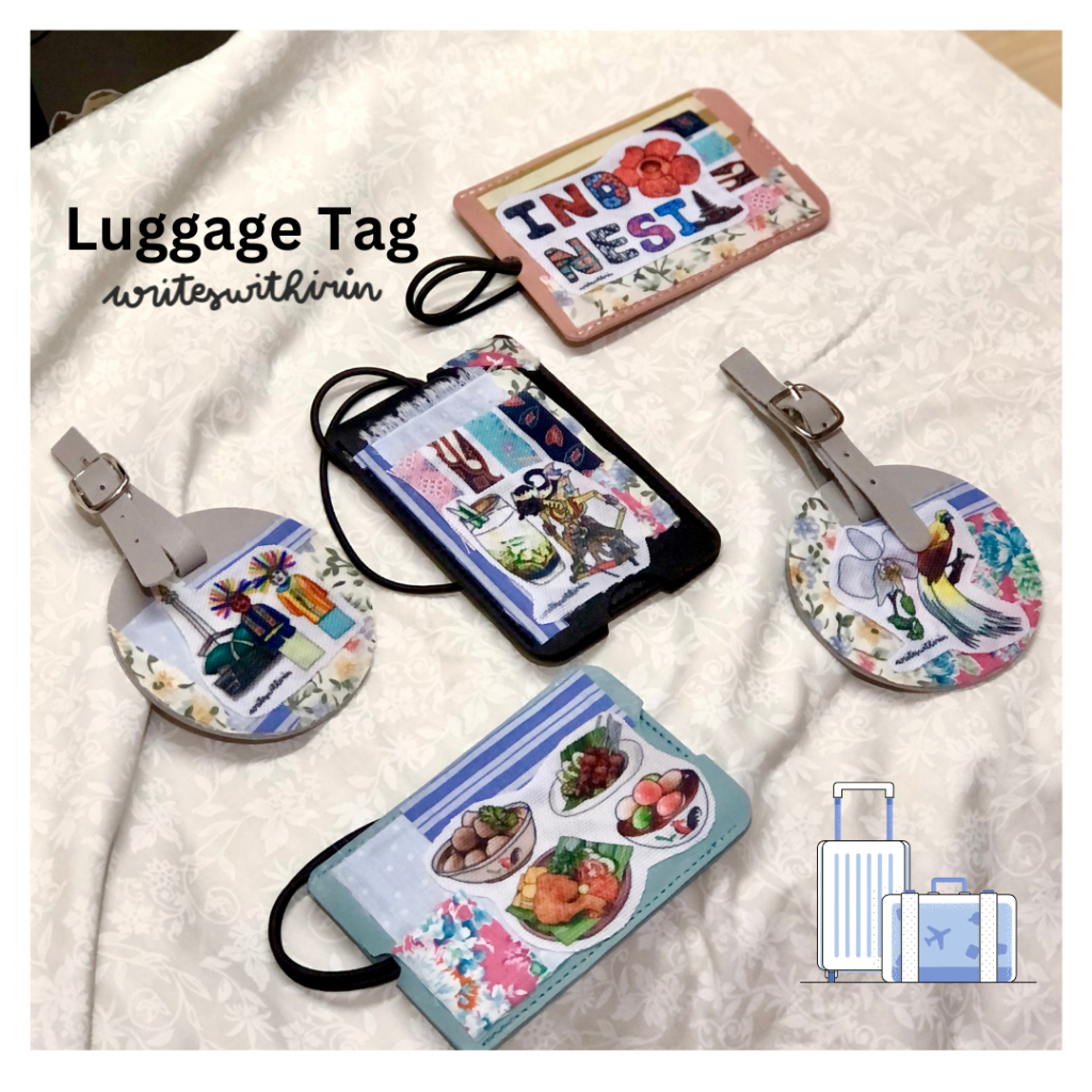Jual (writeswithirin) Indonesia Culture Decorated Luggage Tag/ Tag ...