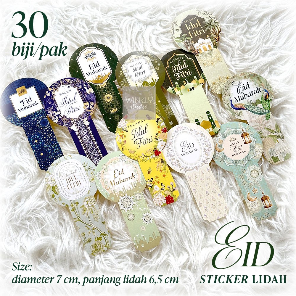 Jual STIKER LEBARAN / Sticker Toples Parcel Ramadhan / Label Idul Fitri ...