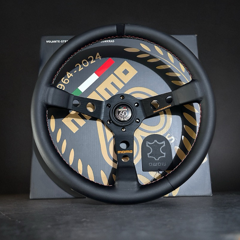 Jual Stir Racing Mobil MOMO Anniversary 60th Edition 14 Inch Leather ...