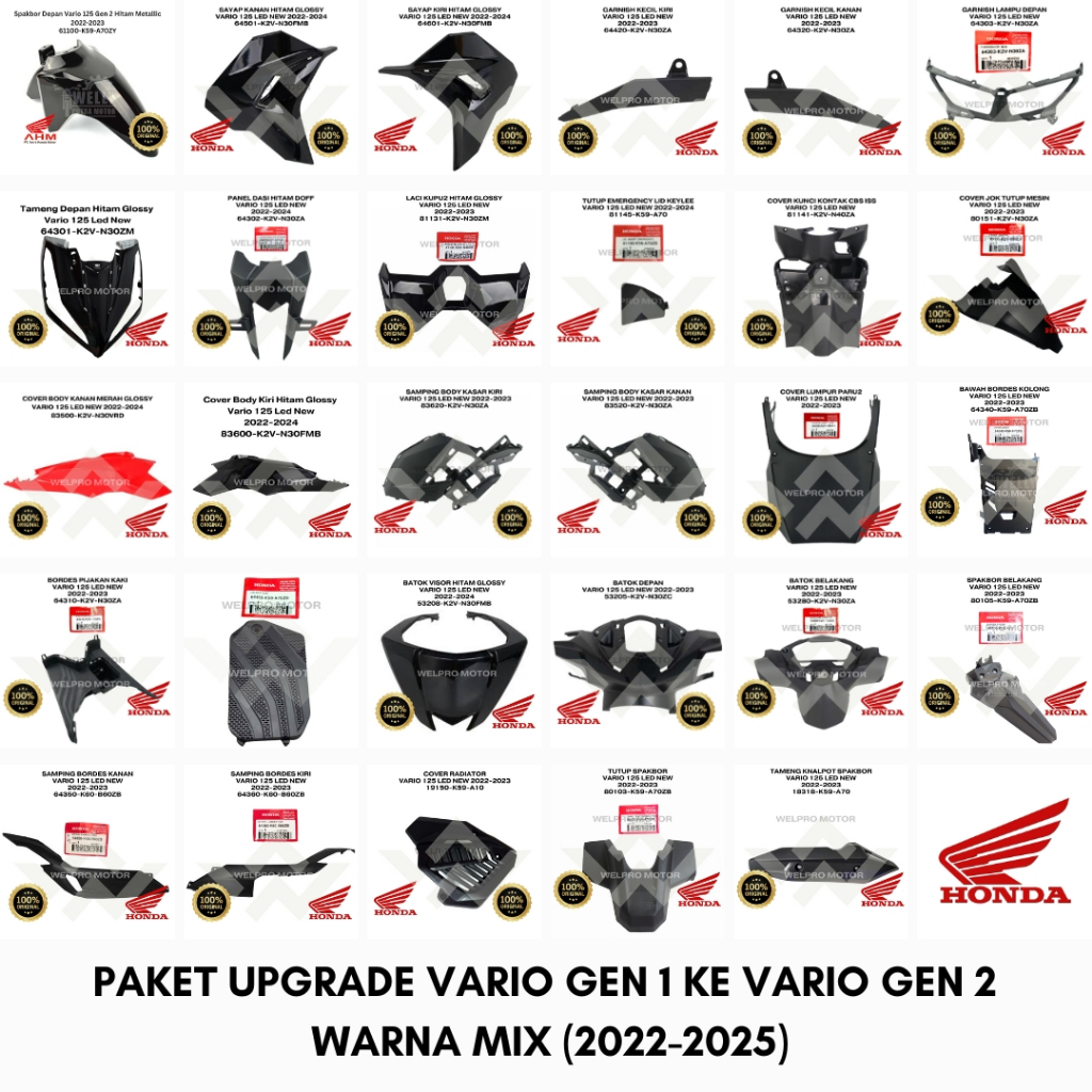 Jual Paket Upgrade Vario Gen 1 ke Vario Gen 2 Led New Keyless (CBS ISS ...