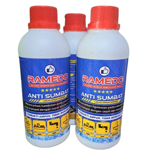 Jual RAMEDO CAIRAN ANTI SUMBAT 500ml untuk SALURAN PIPA,WC , CLOSET ...