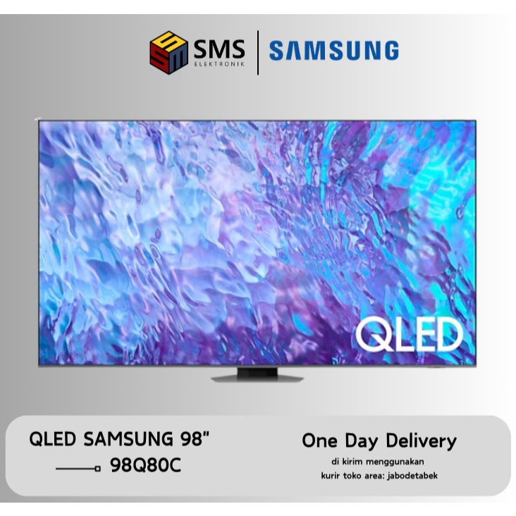 Jual SAMSUNG 98Q80C QLED UHD 4K Smart TV 98 Inch QA98Q80CAKXXD QA98Q80C | Shopee Indonesia