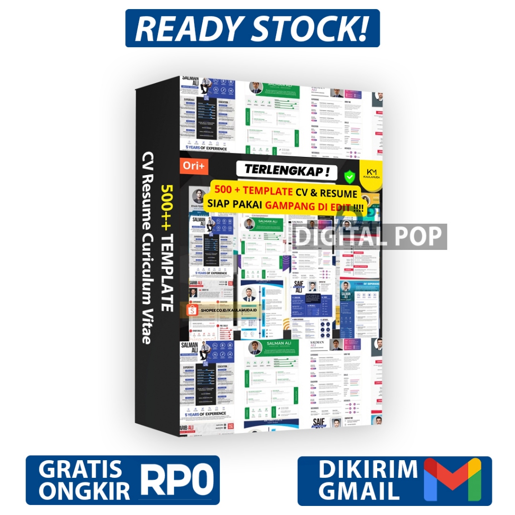 Jual 500+ Template CV & RESUME Premium (New) - CV Resume Curiculum ...