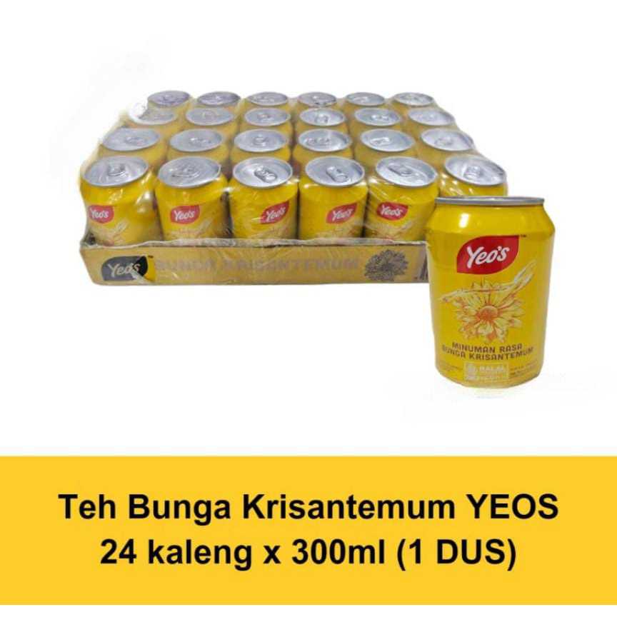 Jual YEO'S MINUMAN KALENG TEH BUNGA KRISANTEMUM 1 BOX ISI 24 KALENG ...
