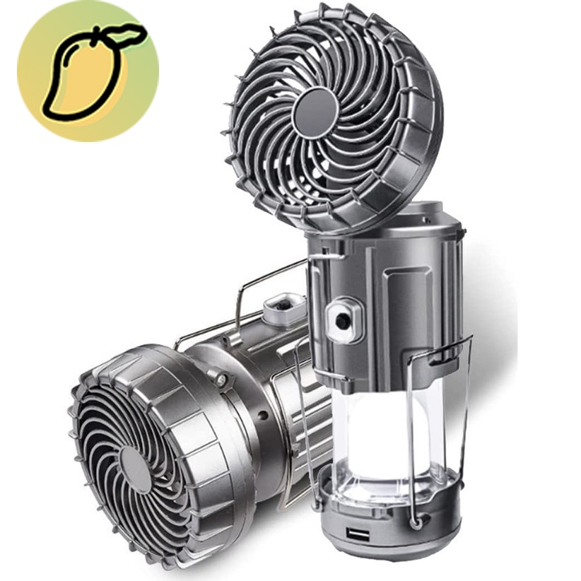 Jual Inline badgeLampu Emergency Camping LED kipas Lampu Solar 2 in 1 ...