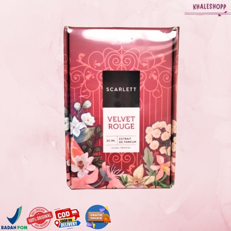Jual Scarlett Whitening Extrait De Parfum Velvet Rouge / Parfum ...