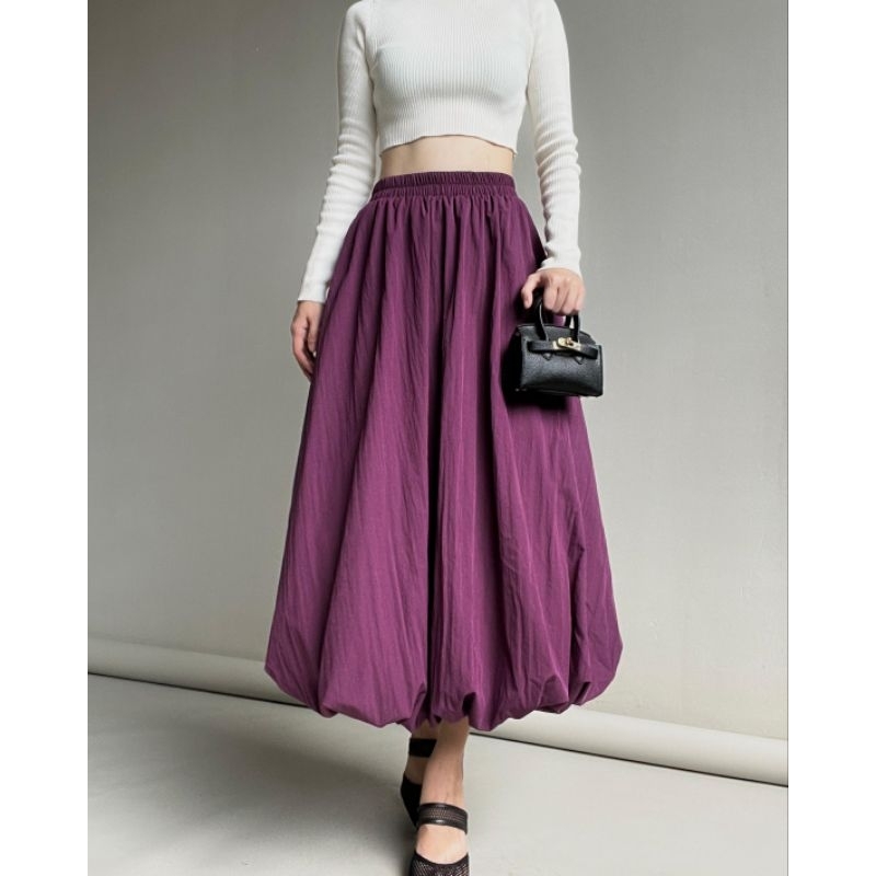 Jual FASHION ROK PANJANG BALON / LONG PUFFY SKIRT MAXY PREMIUM KOREAN ...