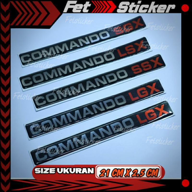 Jual Emblem Timbul Commando Toyota Kijang / Emblem Bagasi Kijang ...