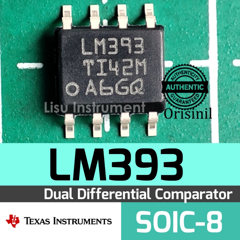 Jual LM393 Dual Differential Comparator 393 SOIC-8 Texas Instruments Original | Shopee Indonesia