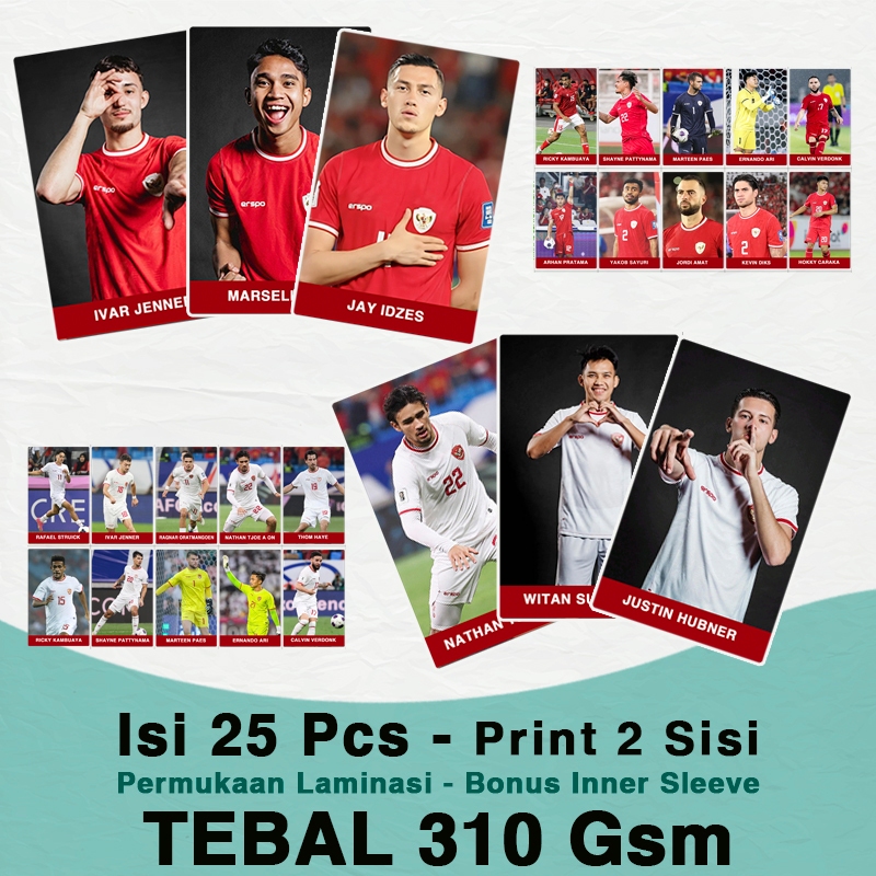 Jual Photocard Pemain Indonesia Senior Timnas Terbaru Kostum Jersey ...