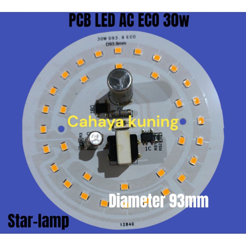 Jual PCB LED AC ECO 30W CAHAYA KUNING | Shopee Indonesia