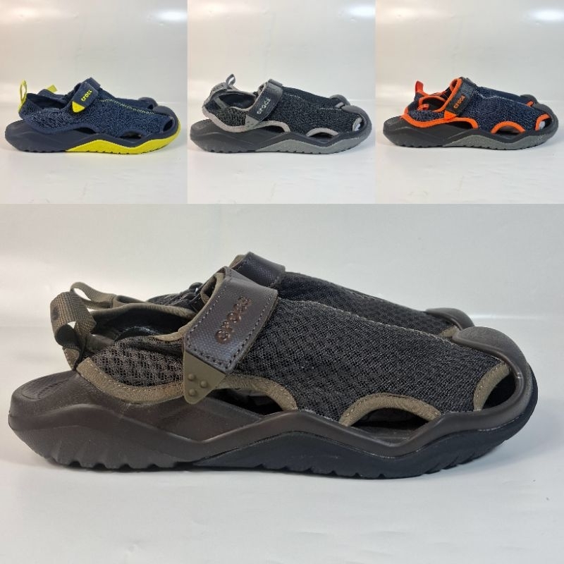 Jual Crocs Swiftwater/Sepatu Sandal Crocs Mesh Swiftwater Pria/Sandal ...
