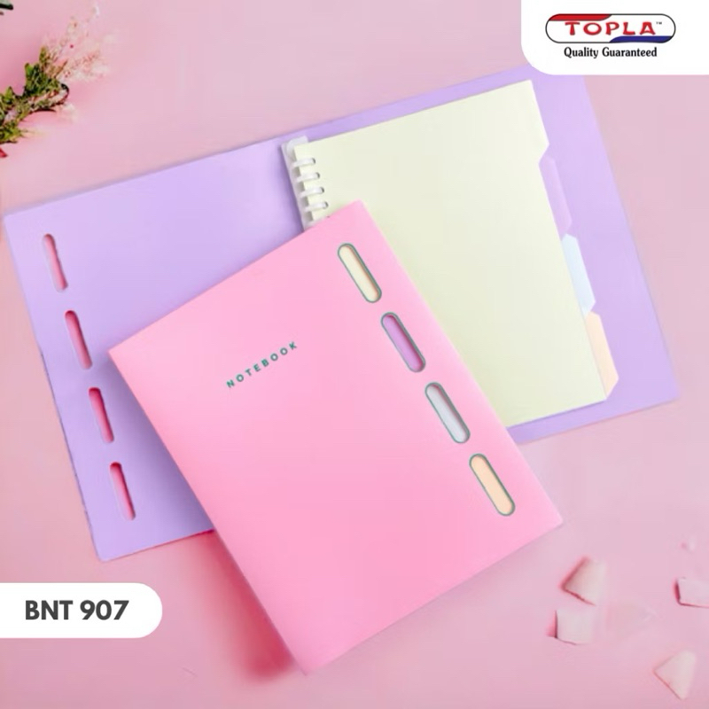 Jual Binder Note 907 20 ring pastel binder buku catatan sekolah Kuliah ...