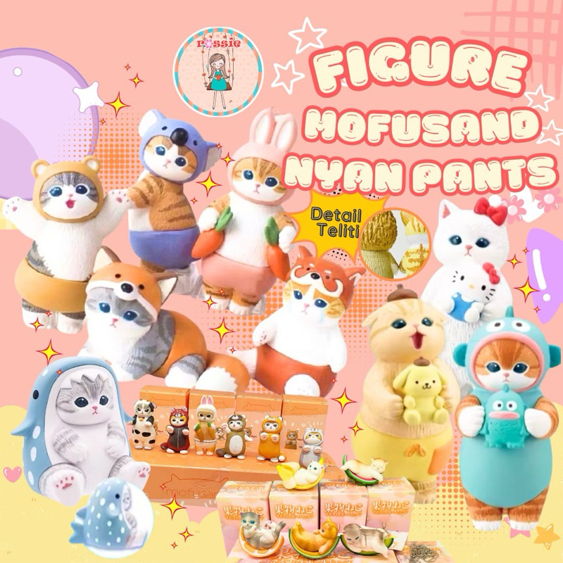 Jual Mofusand Figur Ornamen Kucing Kitan Club Standing Animal Nyan set ...
