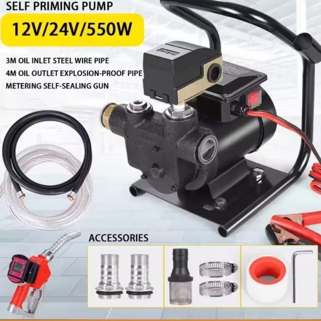 Jual POMPA TRANSFER BBM BAHAN BAKAR MINYAK OLI SOLAR AC 220V DC 12V DC ...