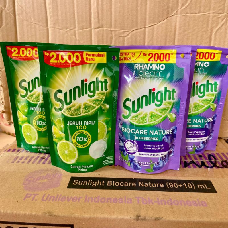 Jual 1 PCS - SUNLIGHT 90mL SACHET ECER | Shopee Indonesia