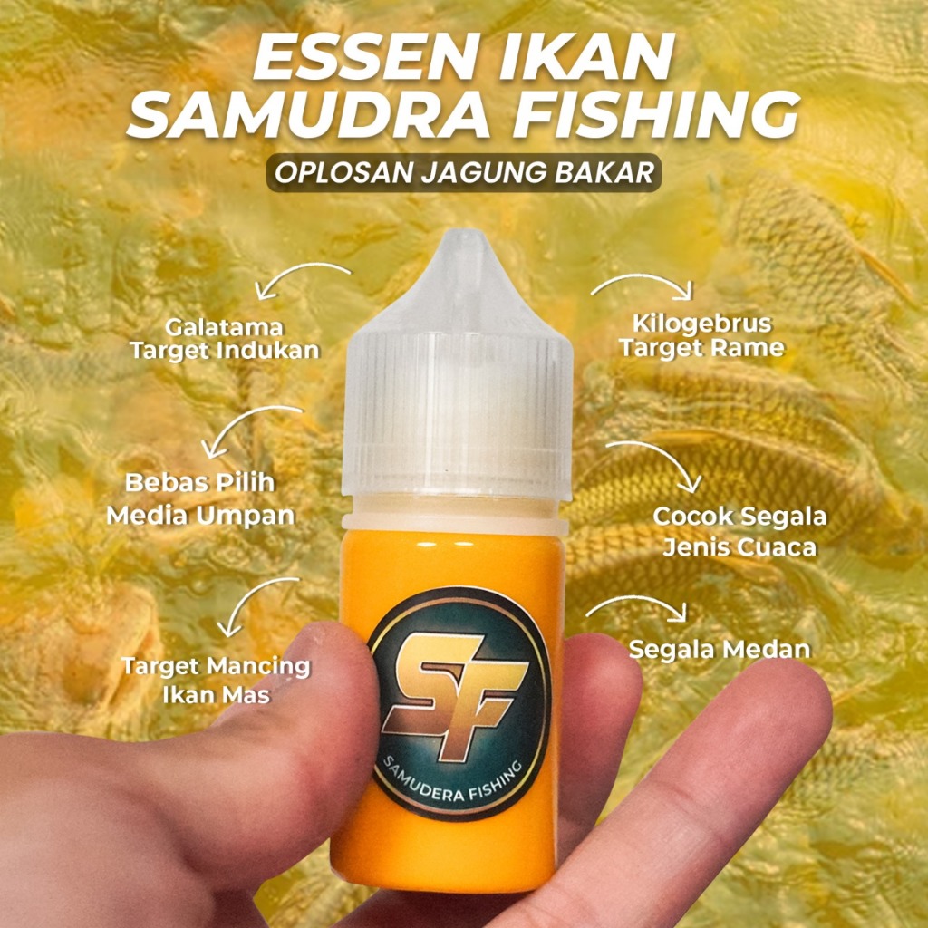 Jual Samudera Fishing Essen Ikan Mas Aroma Jagung Bakar Susu Sereh ...