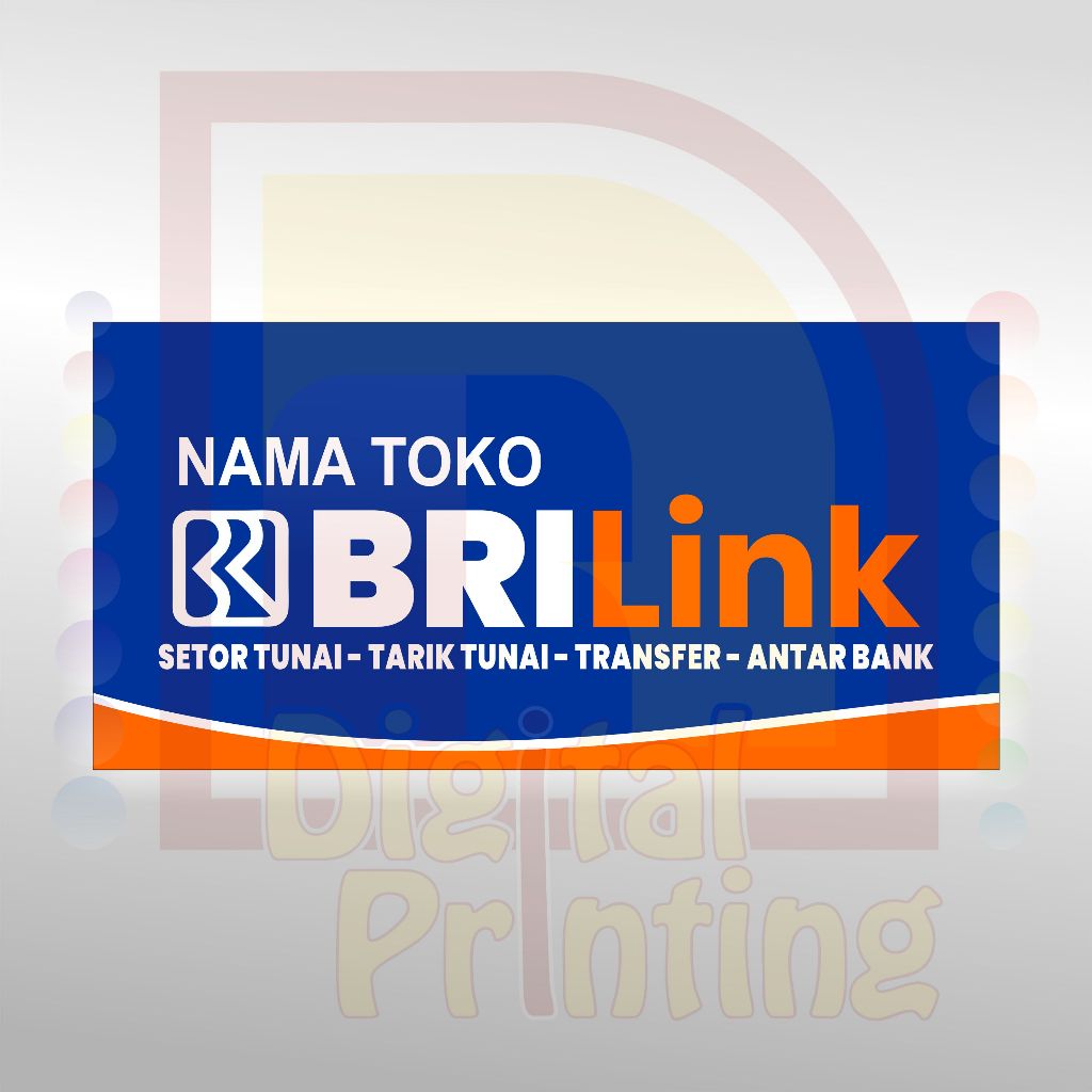 Jual STIKER BRILINK TIPE A4 (CUSTOM, MODEL DAN NAMA AGEN TULIS DI ...