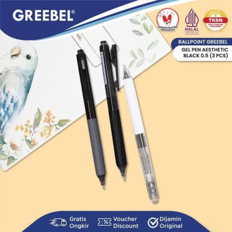 Jual Greebel Aesthetic Gel Pen GP-513/pack | Shopee Indonesia