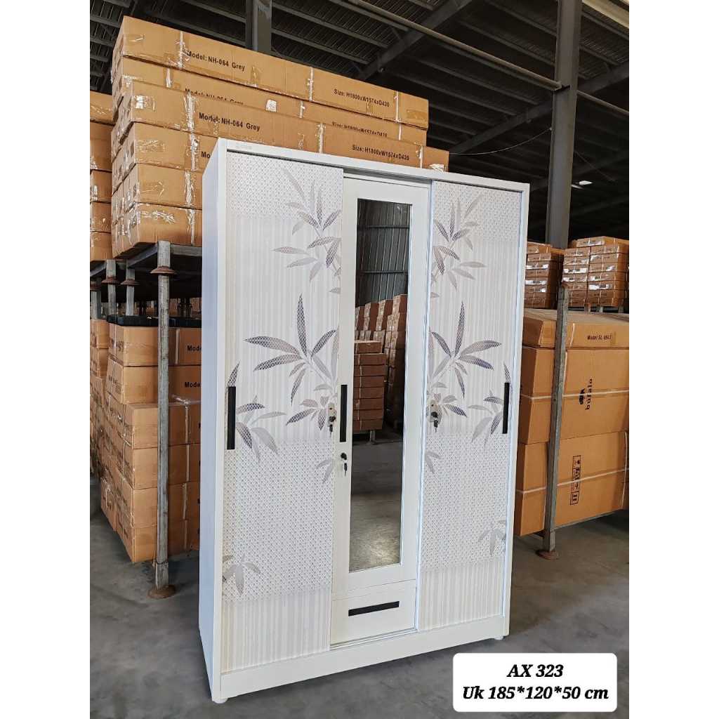 Jual Lemari Pakaian Besi Import AX/Lemari Pakaian Besi MODEL BARU ...