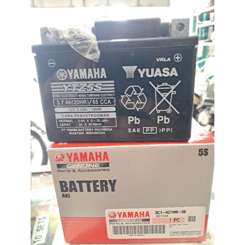 Jual ACCU BATTERY YUASA YTZ5S 3,5AH GENUINE YUASA YAMAHA | Shopee Indonesia