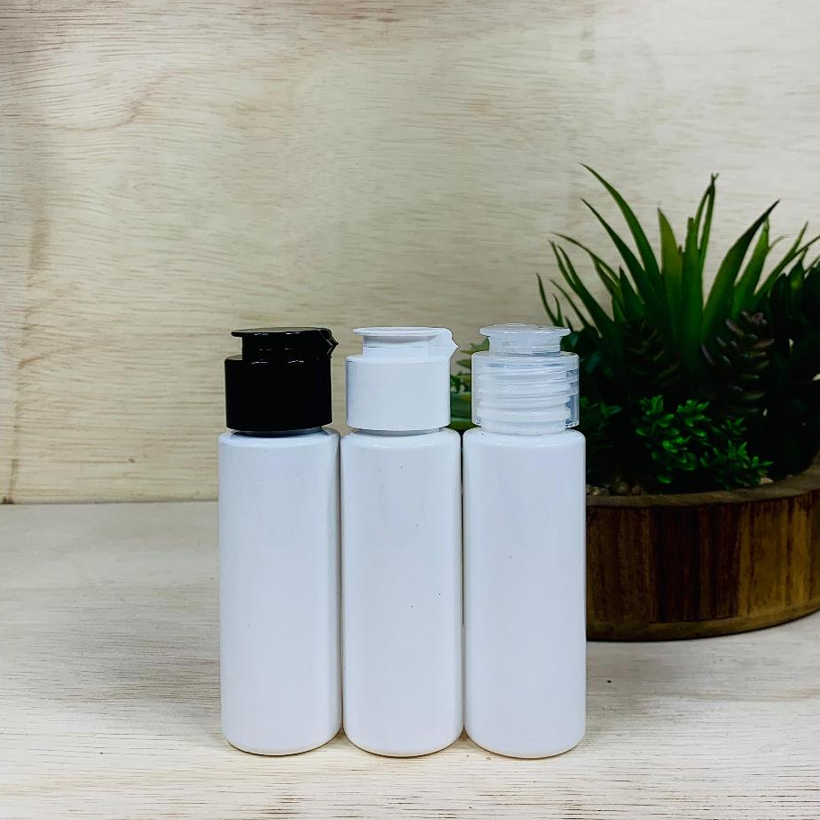 Jual Botol Fliptop 50 Ml / Botol Pet 50 Ml RF PUTIH - Tutup Fliptop Jamur / Botol Toner 50 Ml ...