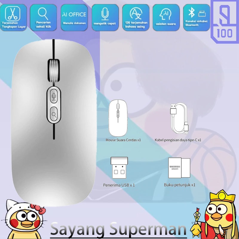 Jual Mouse AI Cerdas Pengenal Suara-R013 | Shopee Indonesia