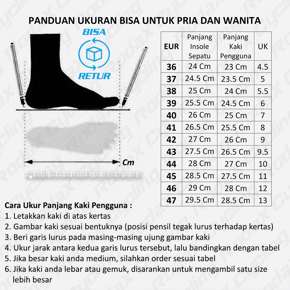 Jual RodaX Mazel II RPM Running Cycling Shoes All In One Cleat Shoes ...