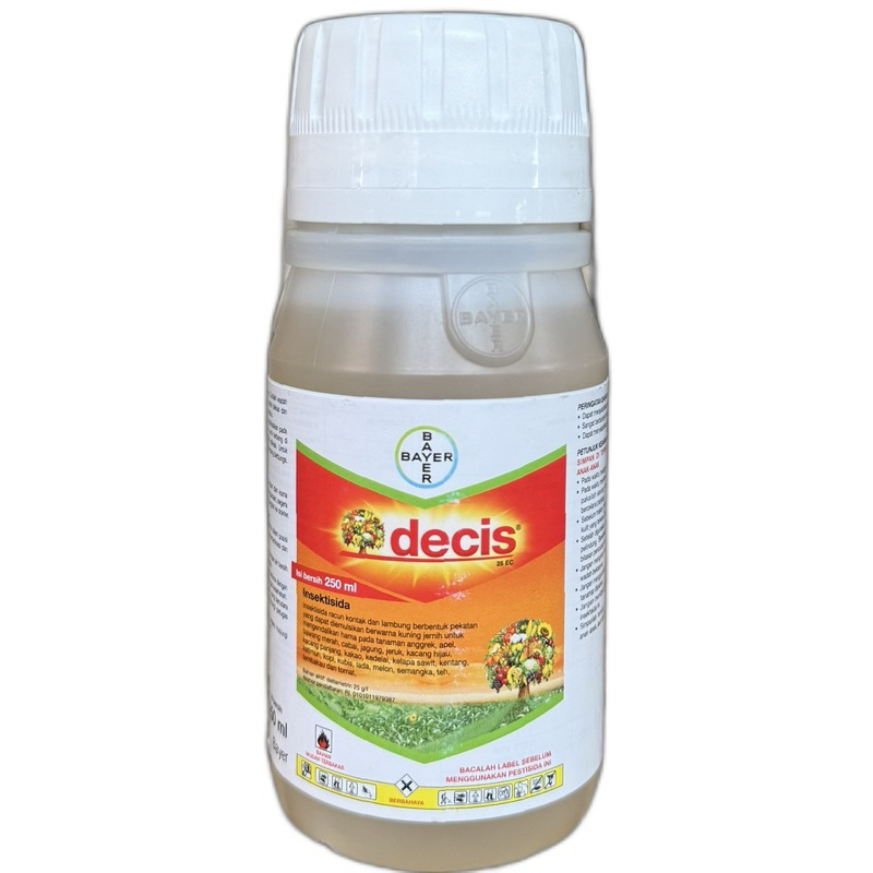 Jual INSEKTISIDA DECIS 25 EC 250 ML BAYER/RACUN KONTAK LAMBUNG ULAT API ...