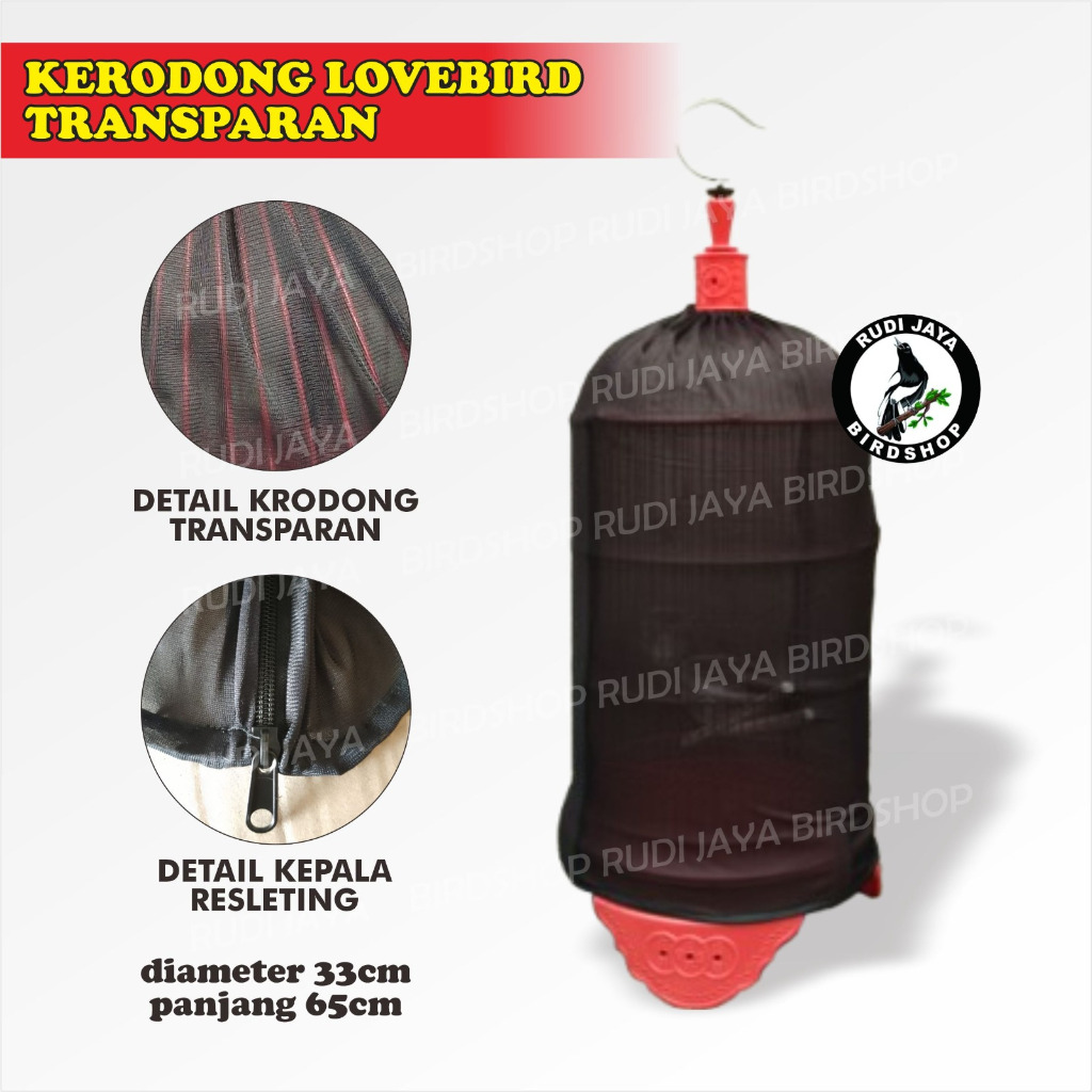 Jual KERODONG KRODONG TRANSPARAN MURAH BURUNG LOVEBIRD SANGKAR KANDANG ...