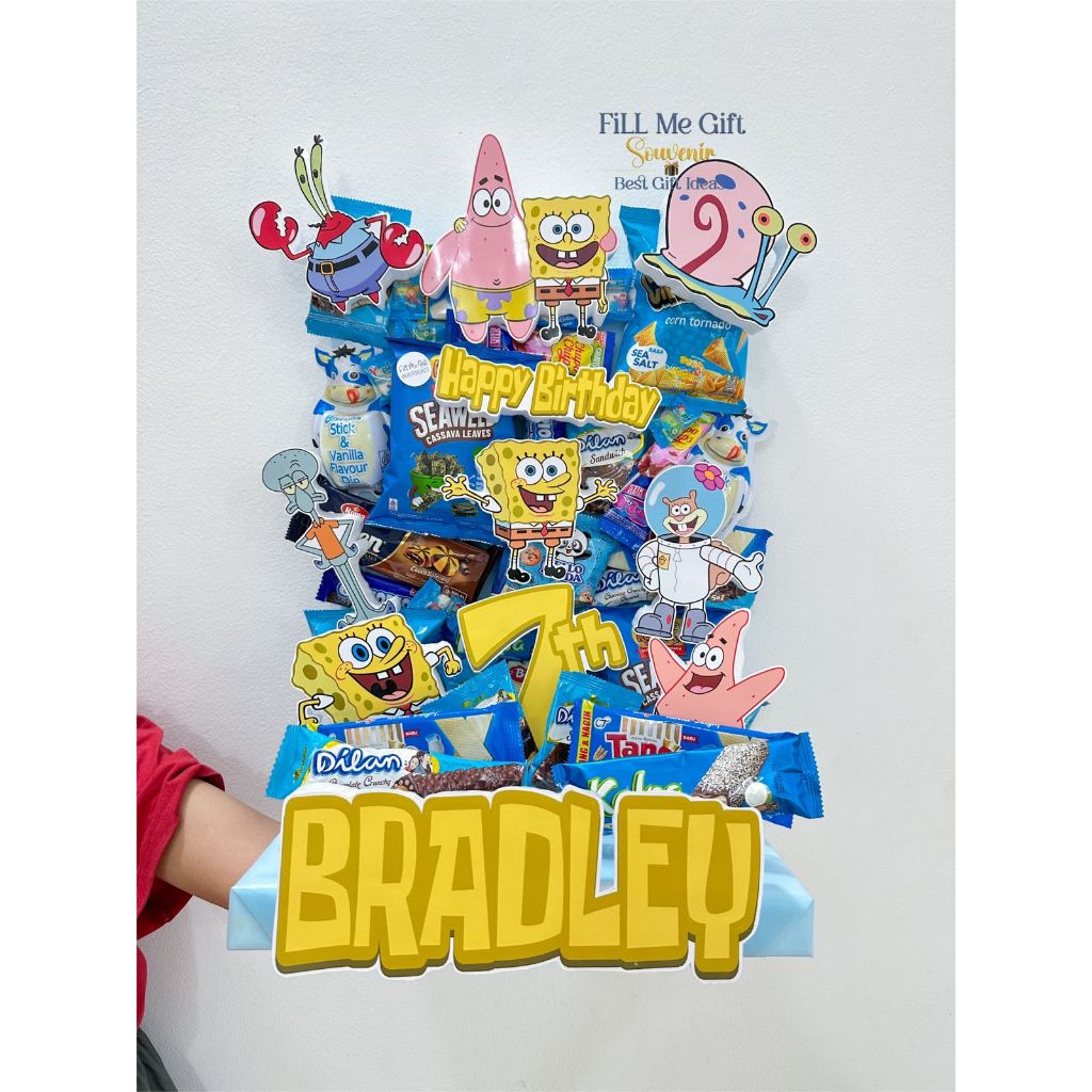 Jual Spongebob - Snack Mading / Snack Tower Ulang Tahun Kado Ultah Anak ...