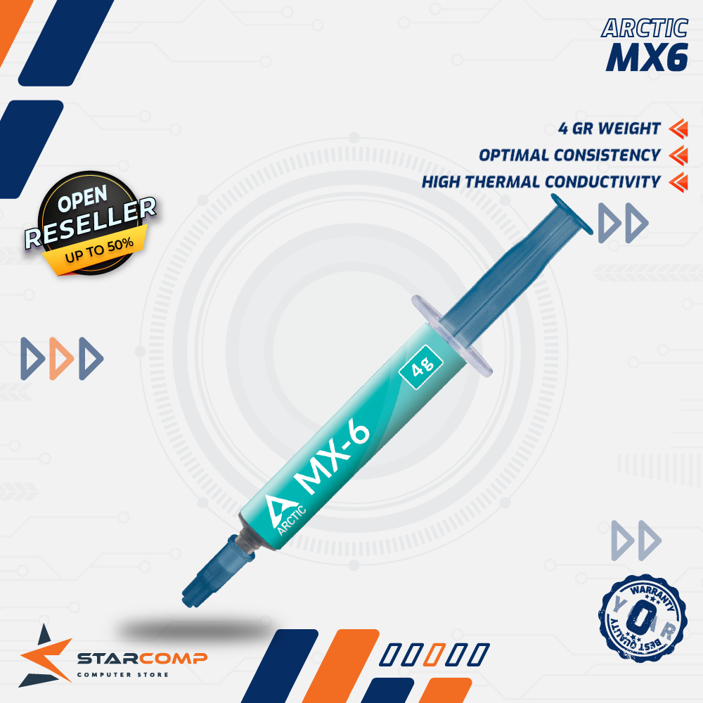 Jual Arctic Cooling MX6 2Gr / 4Gr High Performance Thermal Paste MX 6 - 2Gr | Shopee Indonesia