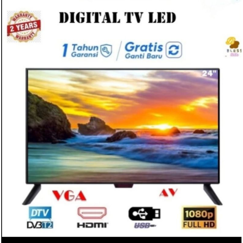 Jual PALING MURAH !! NEW TV LED DIGITAL 19/21/22/24/25 INCH FULL LAYAR ...
