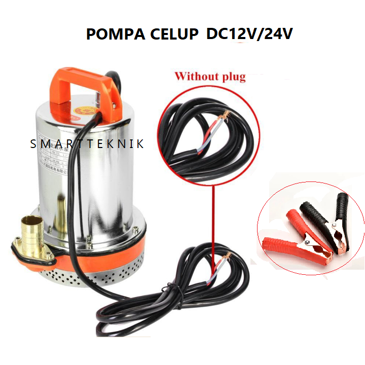 Jual Pompa Air celup DC12V/24V Submersible water pump / Pompa kolam DC ...