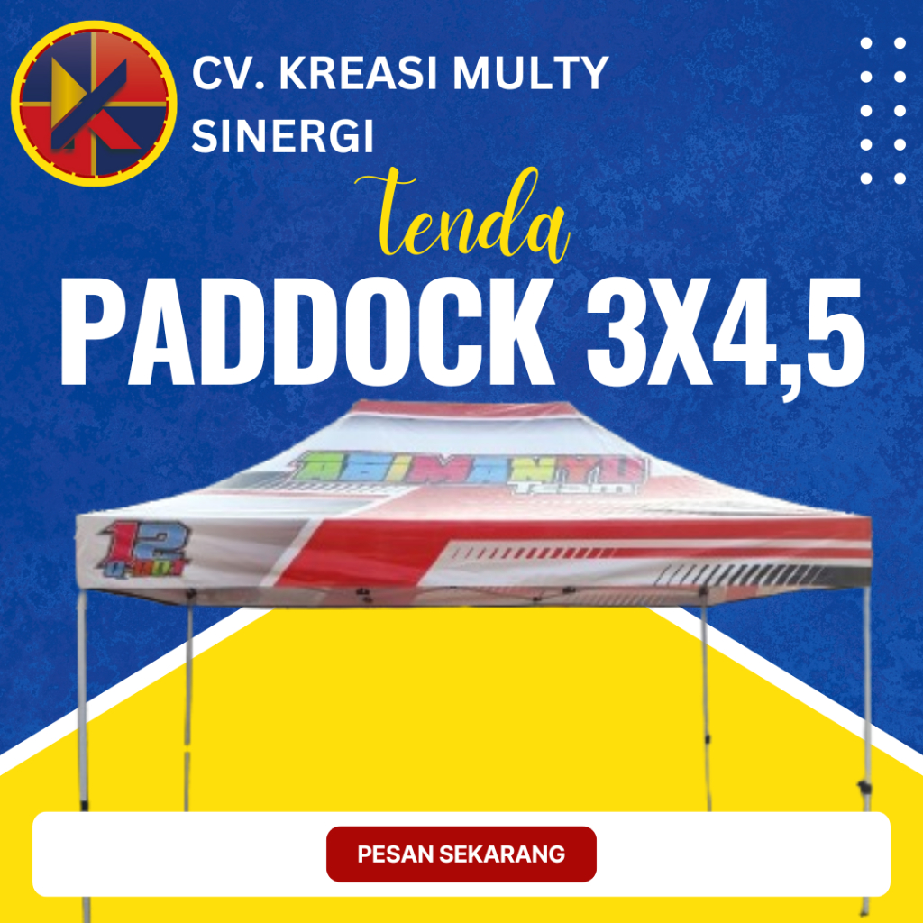 Jual TENDA PADDOCK BALAP 3X4,5 RANGKA LIPAT STANDAR | PREMIUM | Shopee ...