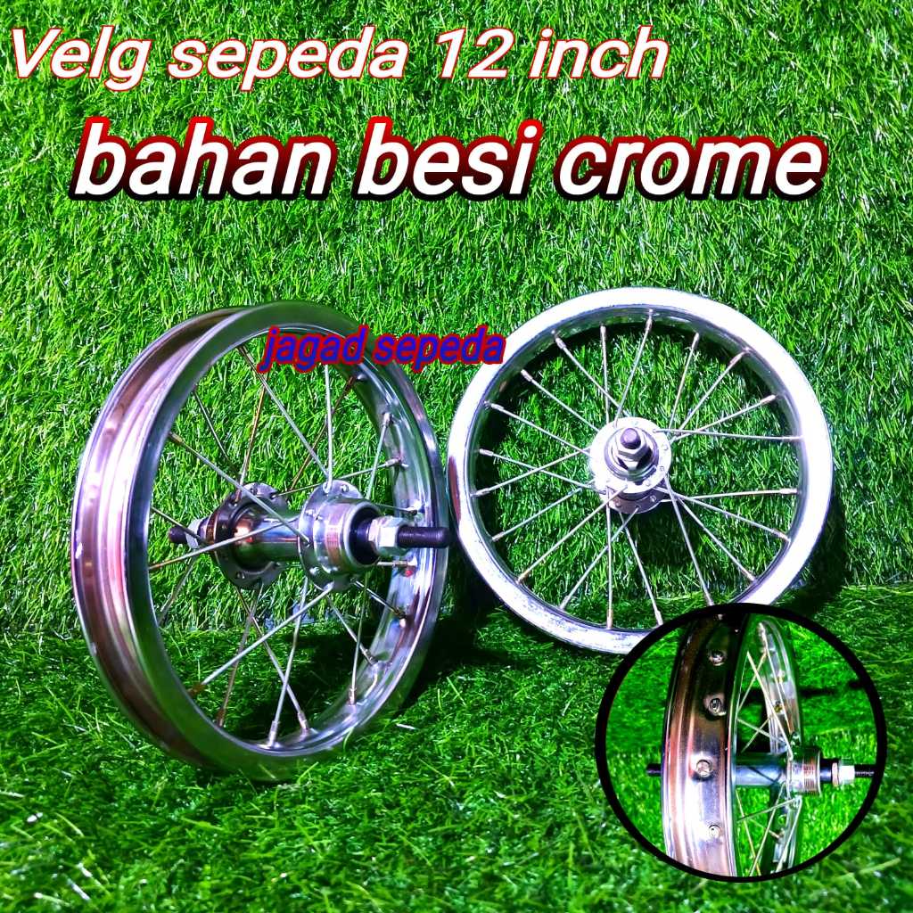 Jual velg sepeda bmx 12 inch fullbesi / wheelset 12 inch cocok untuk ...