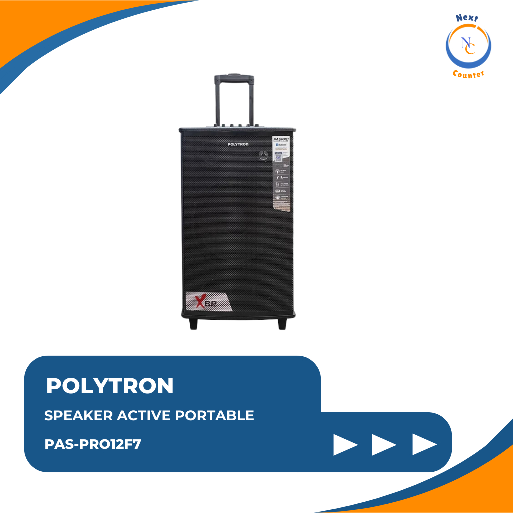 Jual POLYTRON SPEAKER ACTIVE PORTABLE PASPRO 12F7 | Shopee Indonesia