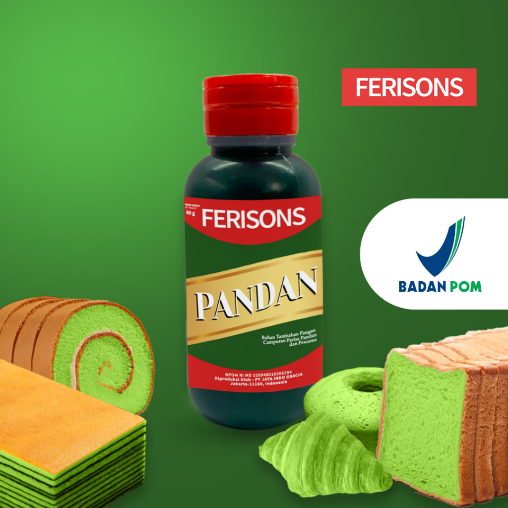 Jual FERISONS Perisa Pandan - (Pasta) Perisa dan Pewarna Pandan - 60 g ...