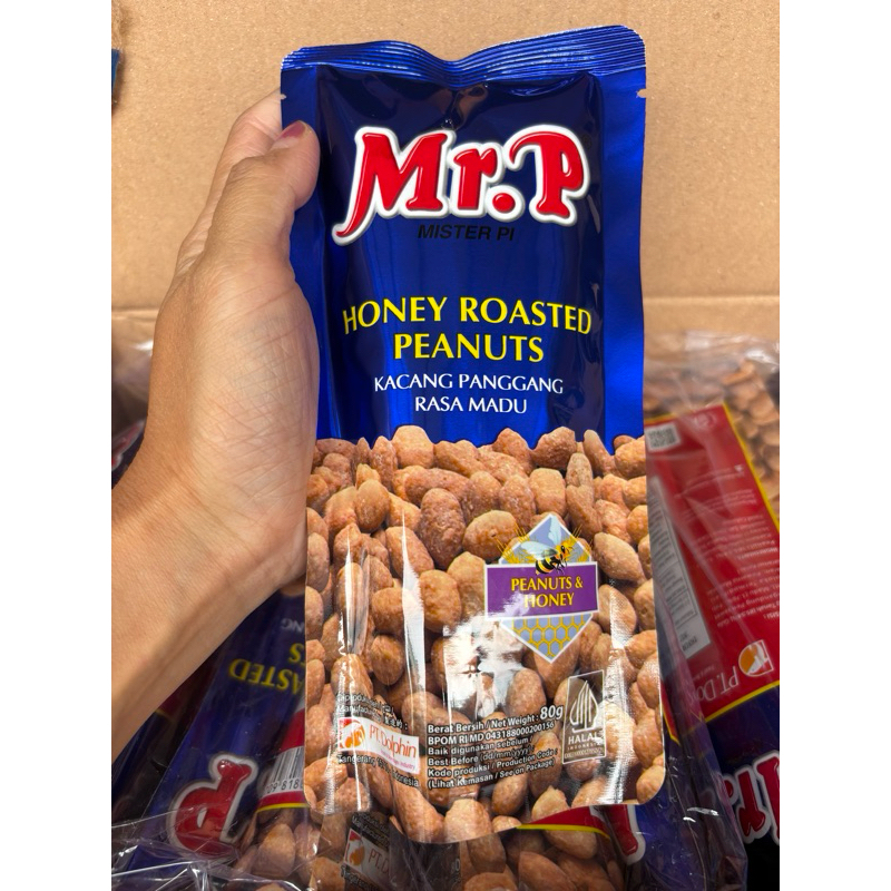 Jual agen distributor makanan ringan cemilan snack kacang mr p honey ...
